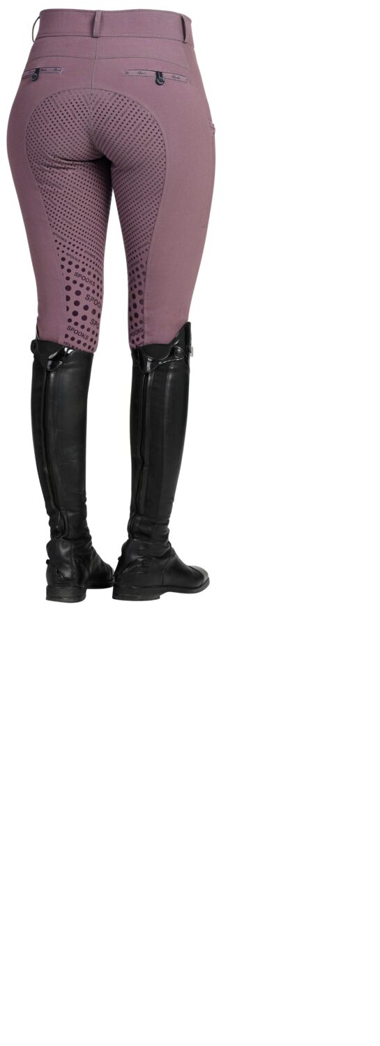 Elina Full Grip Breeches - Dark Mauve - Spooks Riding - Australasia