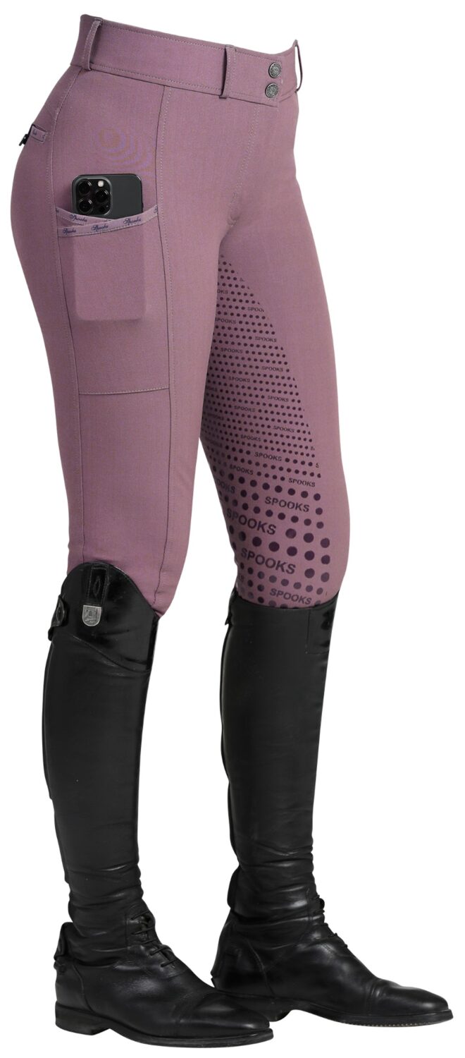 Elina Full Grip Breeches - Dark Mauve - Spooks Riding - Australasia