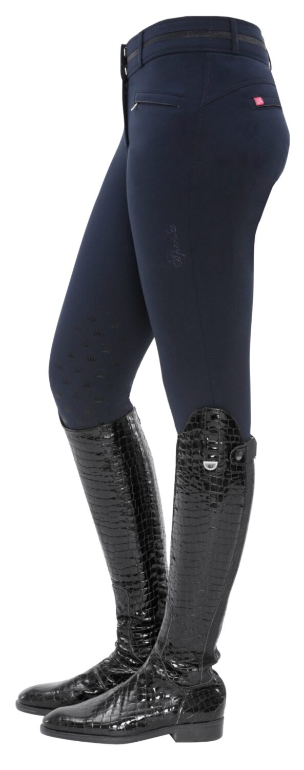 Sarina Knee Grip Breeches - Navy - Spooks Riding - Australasia