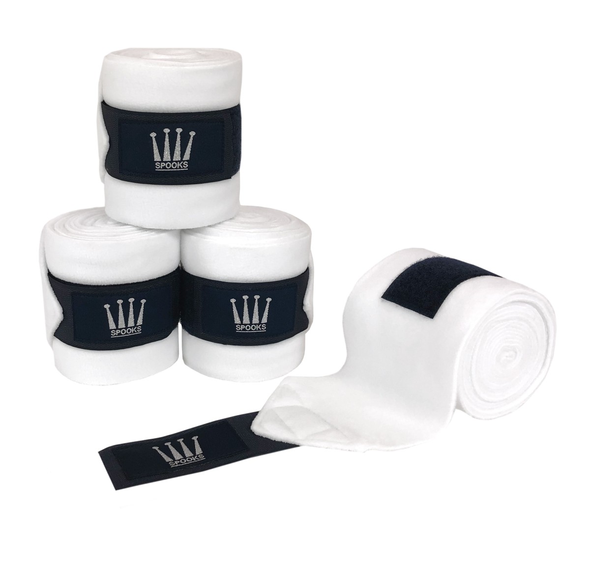 Bandages Crown - White/Navy - Spooks Riding - Australasia