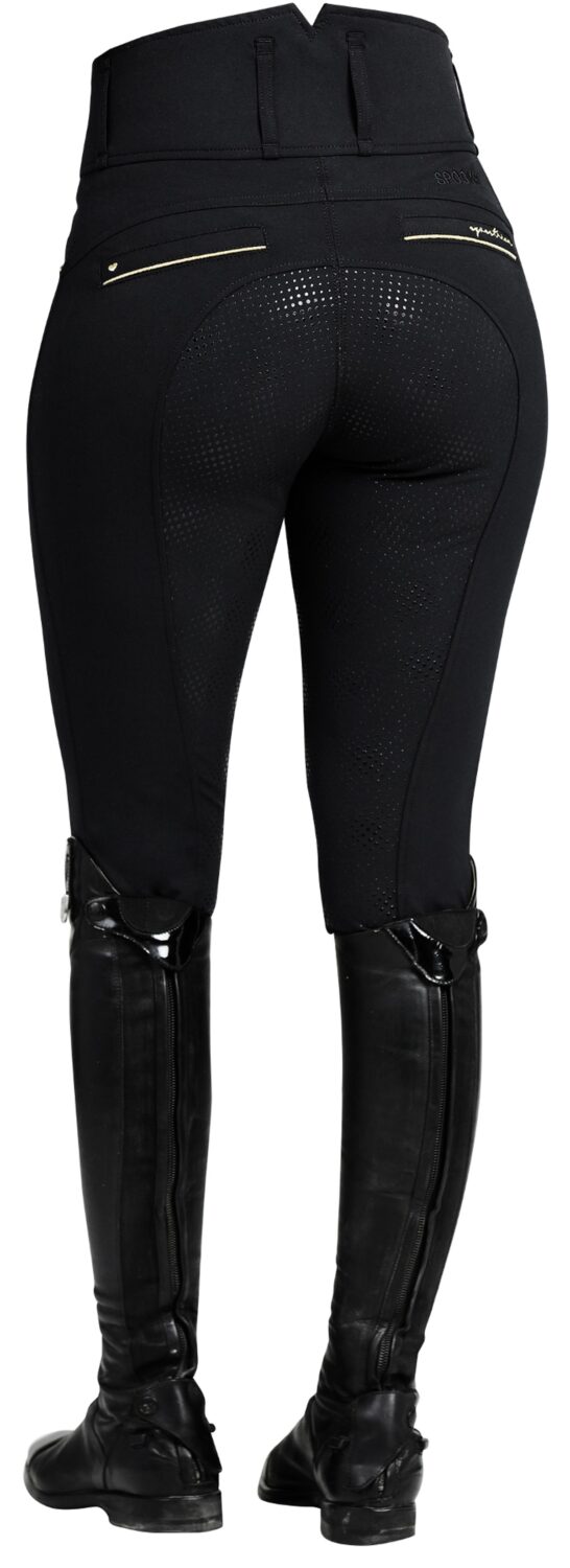 Annber Full Grip High Waist Breeches - Black - Spooks Riding - Australasia