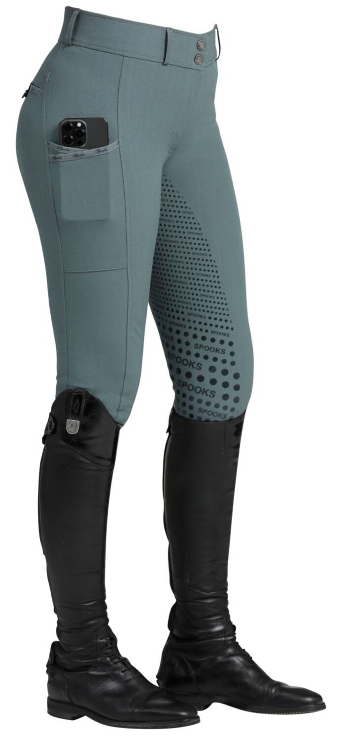 Elina Full Grip Breeches - Dove Blue - Spooks Riding - Australasia