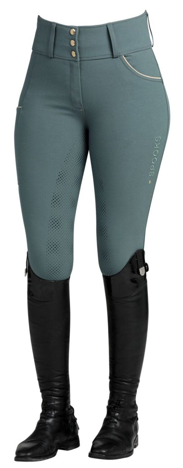 Annber Full Grip High Waist Breeches - Dove Blue - Spooks Riding ...