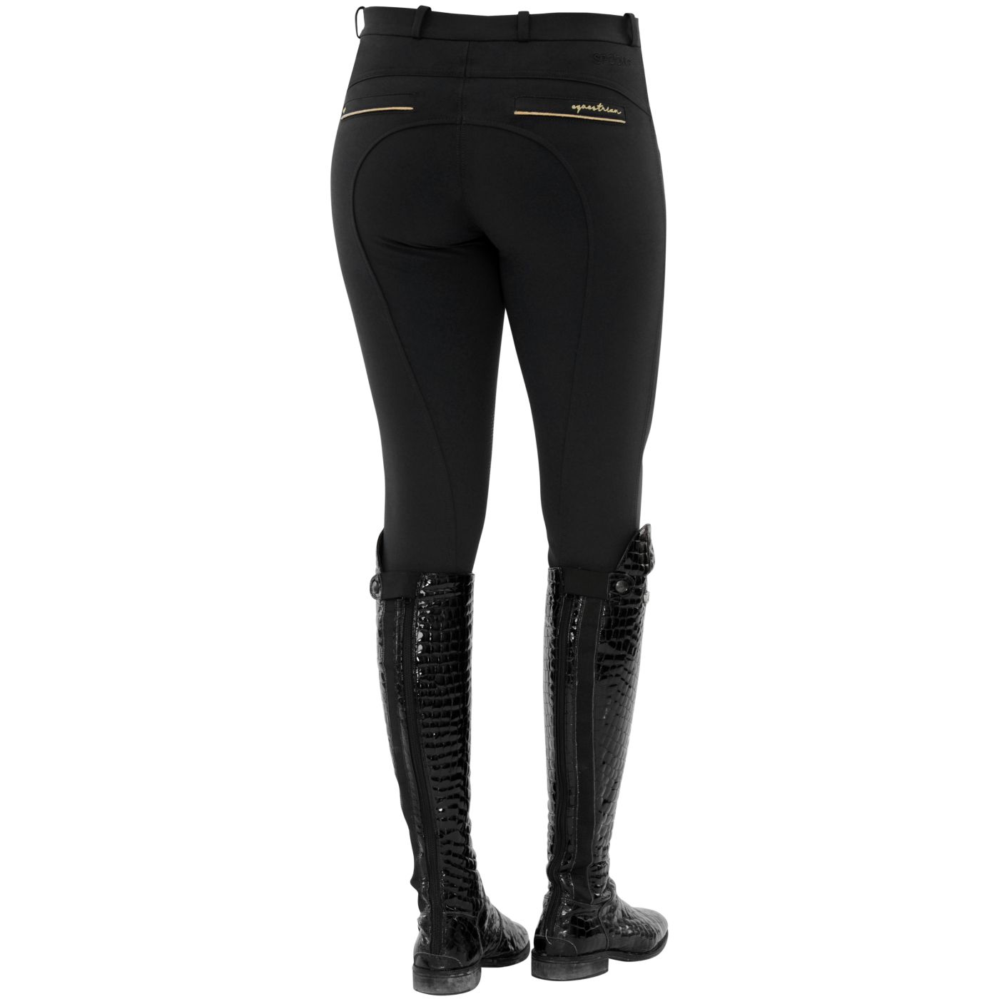 Annber Knee Grip Breeches - Black - Spooks Riding - Australasia