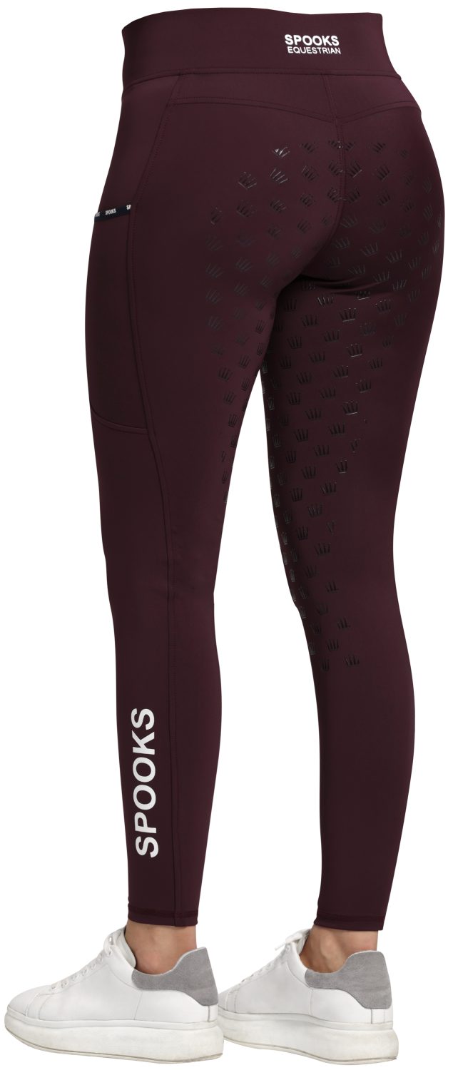 Emalia Full Grip Leggings - Plum - Spooks Riding - Australasia