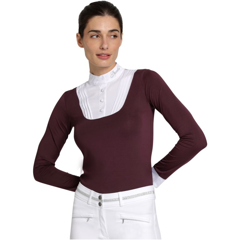 Show Shirt Tarah Longsleeve - Plum - Spooks Riding - Australasia